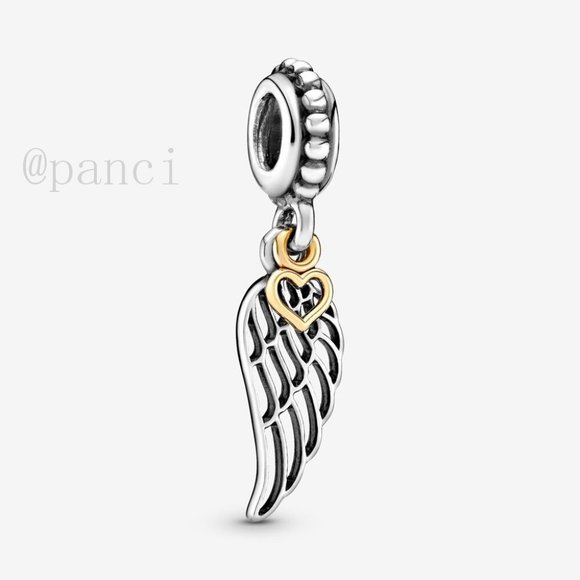 Pandora | Jewelry | Pandora Love Guidance Dangle Angel Wing Charm ...